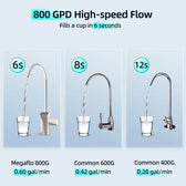 MIZUDO Megaflo 800GPD Reverse Osmosis Water Filter