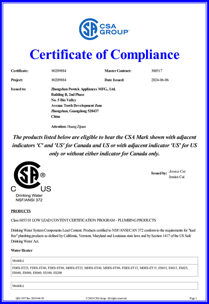 Compliance & Certificatio